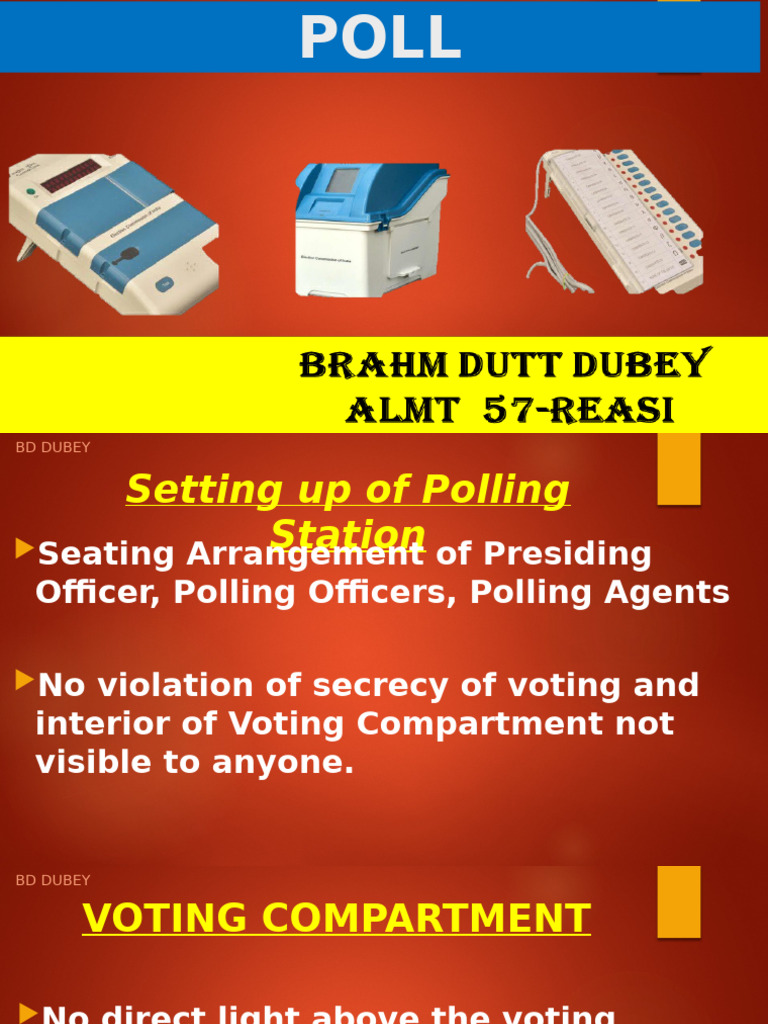 Polling Station Setup Guide | PDF
