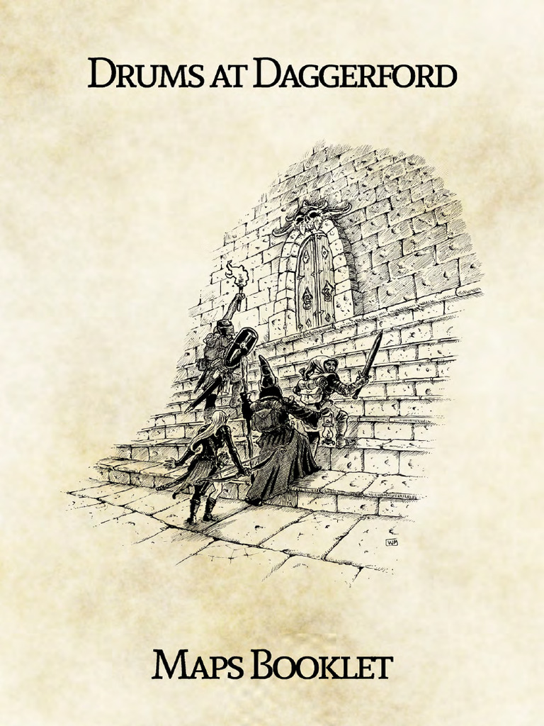 5E Solo Gamebooks - Drums at Daggerford Maps Booklet | PDF
