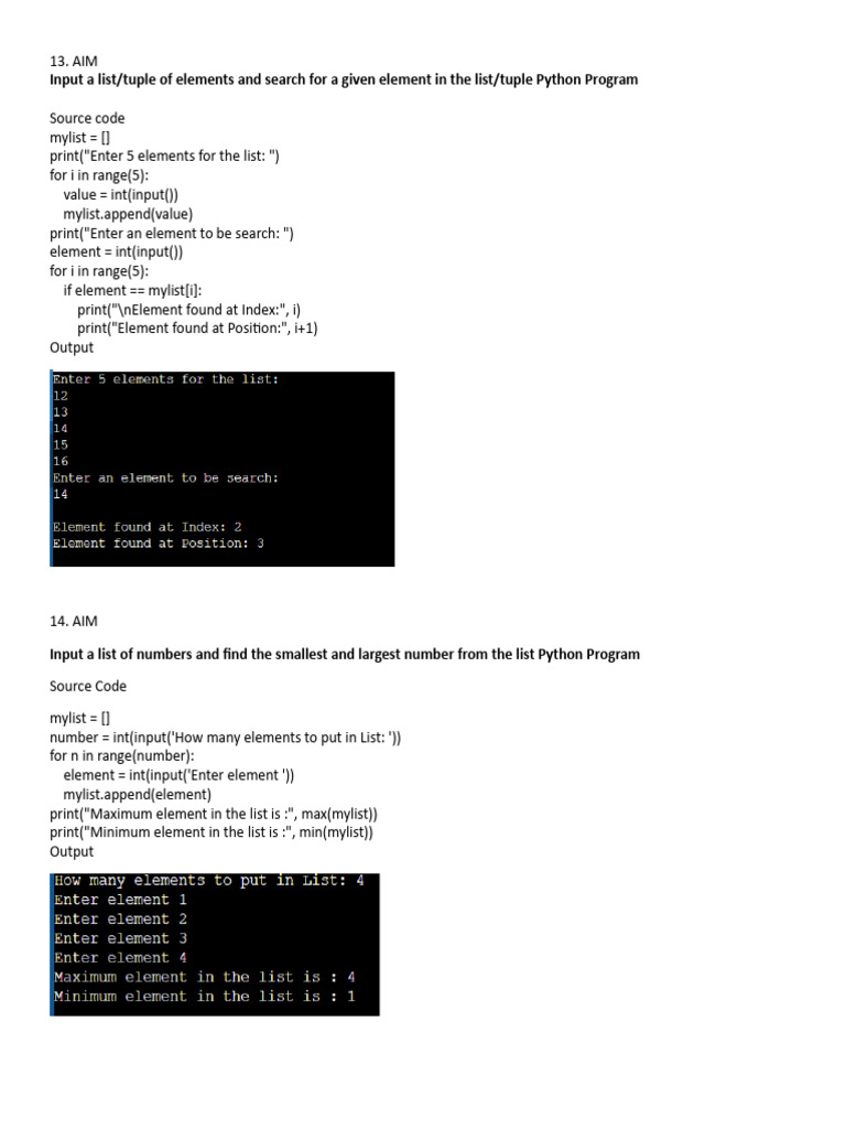 Practicals 13 To 19 | PDF | String (Computer Science) | Parameter (Computer Programming)