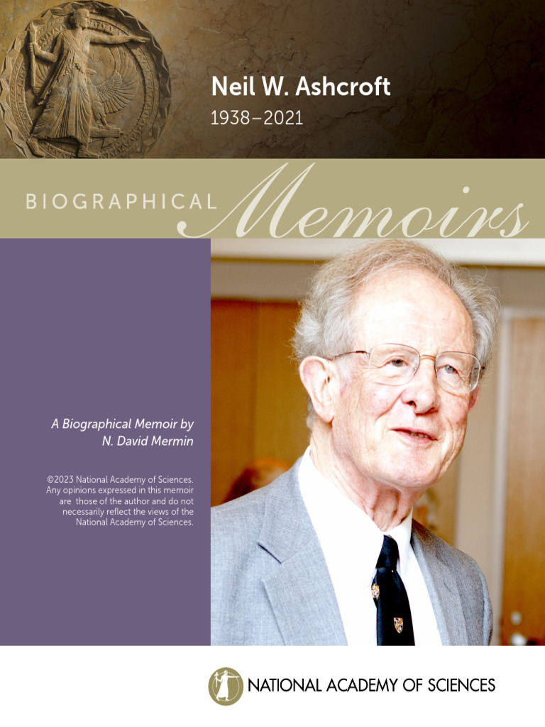 Neil W. Ashcroft: A Physics Legacy | PDF | Superconductivity | High ...