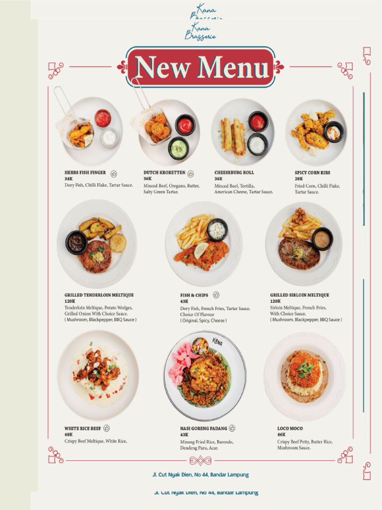 New Menu 2023 | PDF