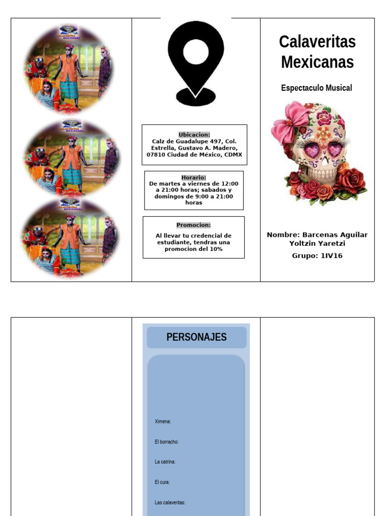 Espectáculo Musical Calaveritas CDMX | PDF