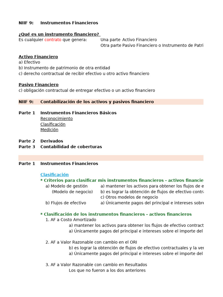 NIIF 9 | PDF | normas internacionales de INFORMACION FINANCIERA ...