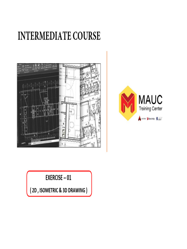 Intermediate Course Exercise (01) (2D.3D, Isometric) | PDF