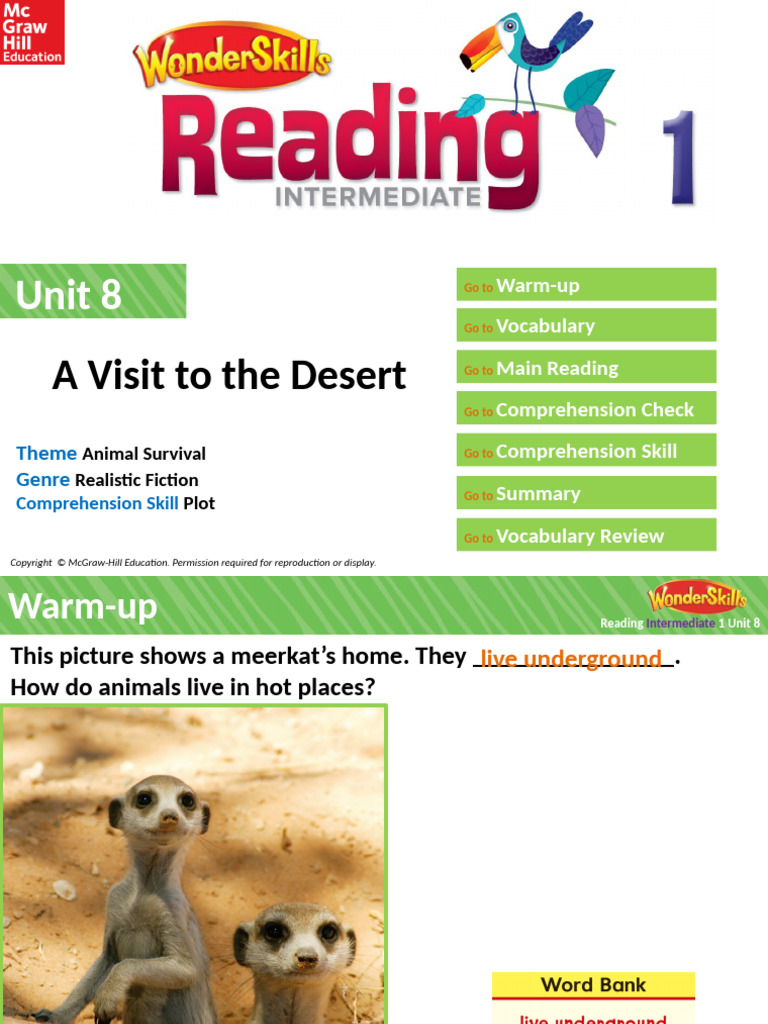 Presentation Slides - Intermediate 1 - Unit 8 | PDF