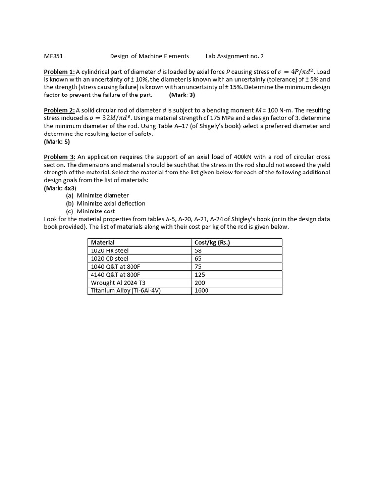 Lab Assignment 2 | PDF