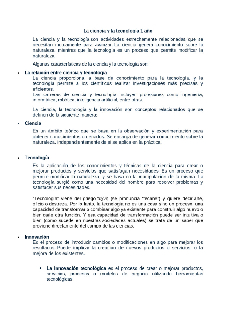 Ciencia y Tecnología: Innovación y Educación | PDF | Inteligencia ...