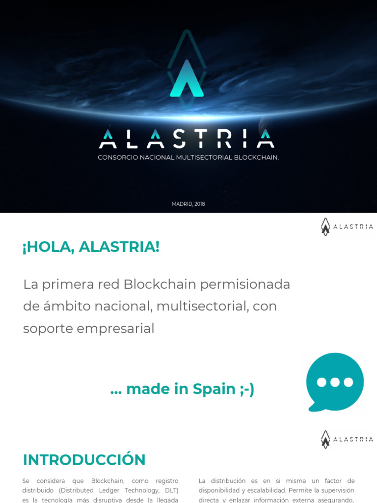Red Alastria: Blockchain en España | PDF | Internet | Logística