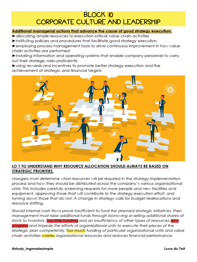 Block 10 Corporate Culture and Leadership | PDF | Incentive | Six Sigma