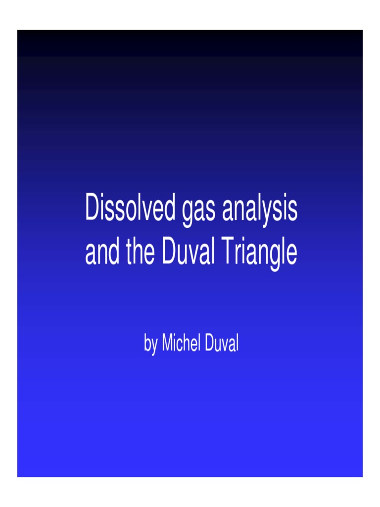 DGA and Duval Triangle | PDF | Gases | Carbon Dioxide