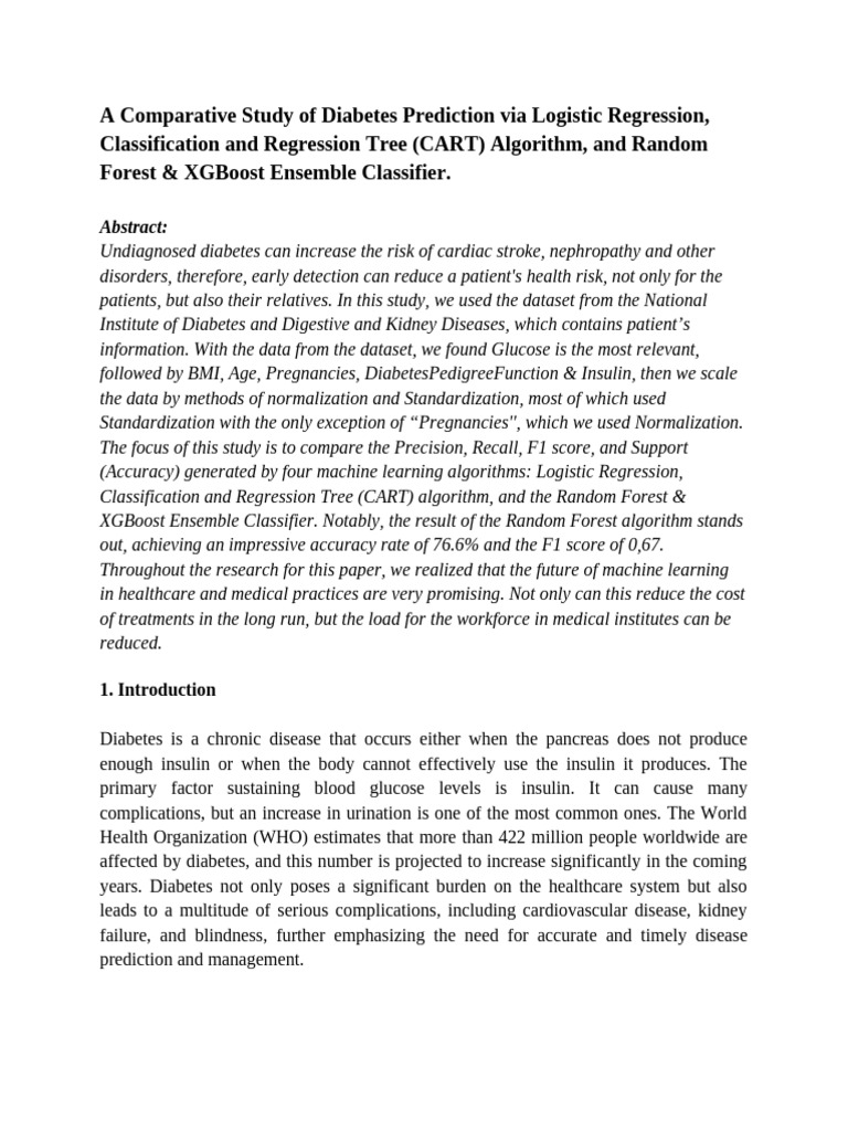 MLA_report | PDF | Machine Learning | Logistic Regression