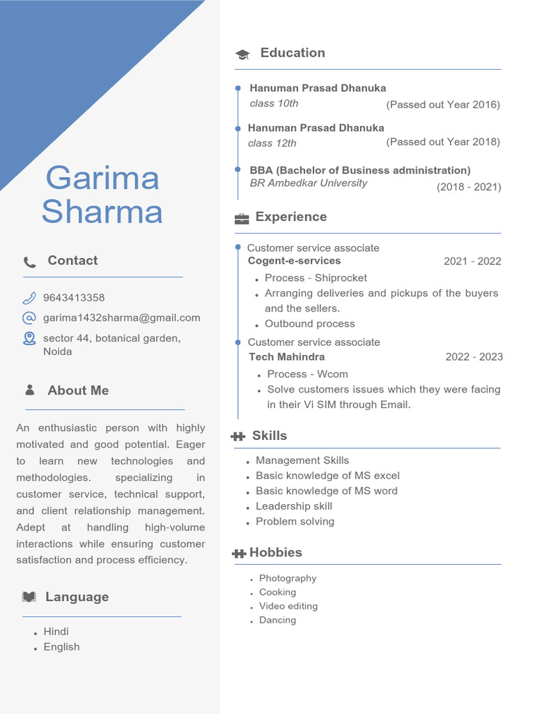Garima Sharma CV | PDF