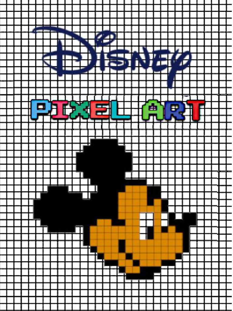Pixel Art Disney Facil 1 | PDF