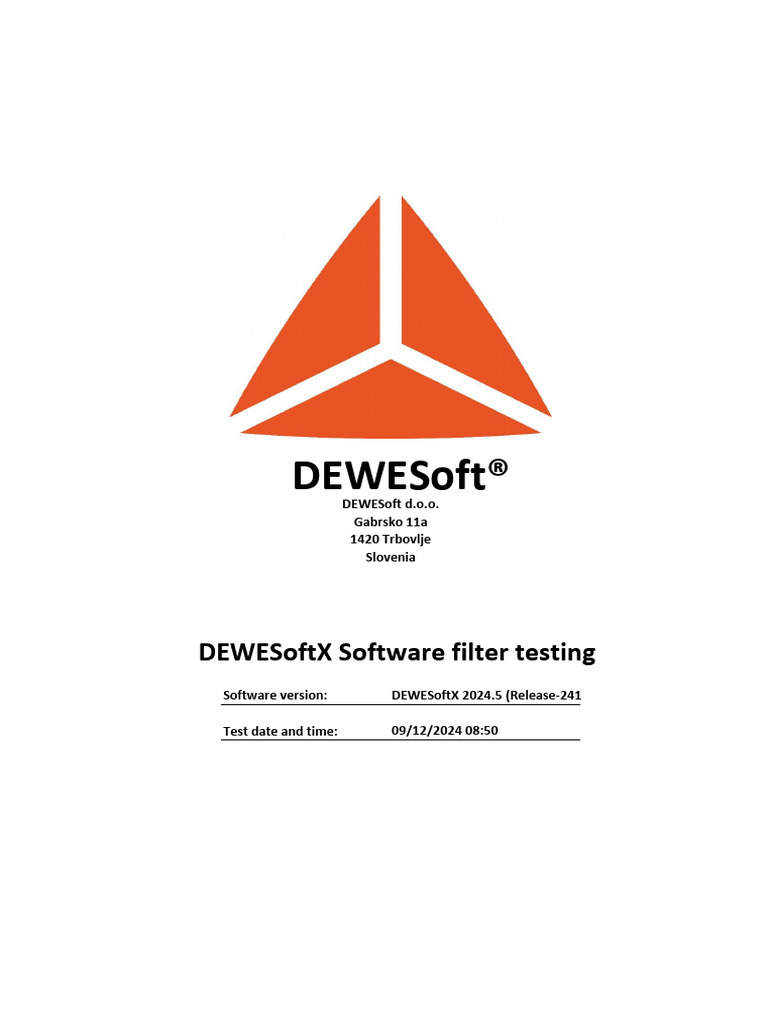 Dewesoft Acoustic Test Report | PDF | Sampling (Signal Processing ...