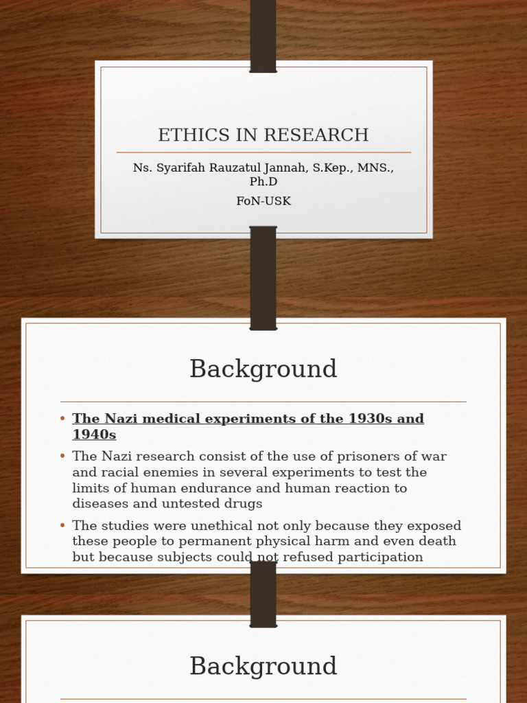 Konsep Etik Penelitian 2 | PDF | Informed Consent | Experiment