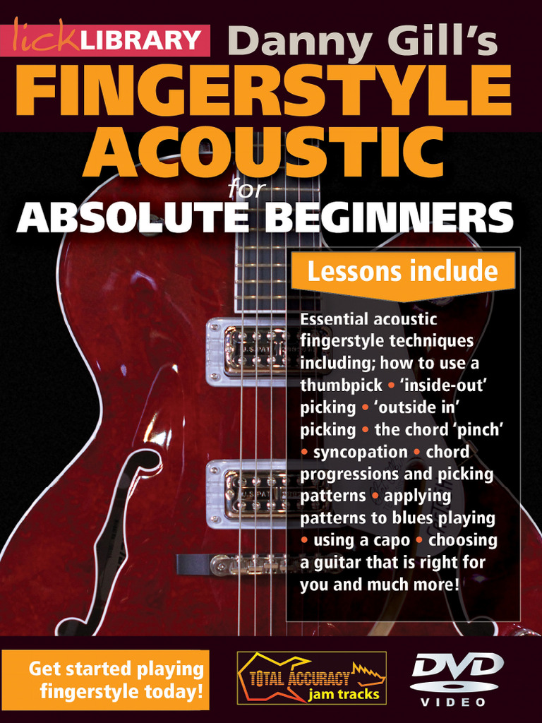 Fingerstyle Acoustic For Absolute Beginners Tab Book | PDF | Elements ...
