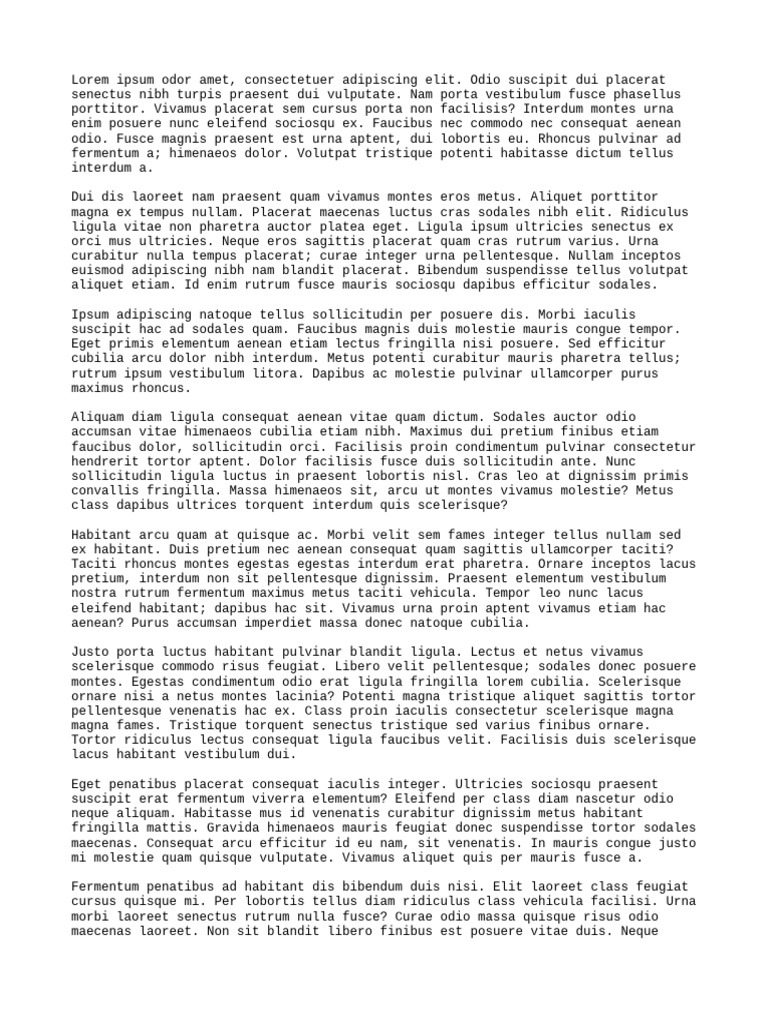 Random Lorem Ipsum | PDF