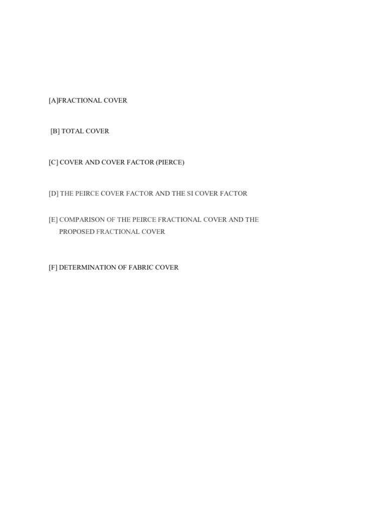 Cover Factor Part 1 | PDF | Yarn | Density