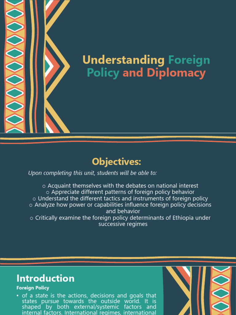 CHAPTER IV-Understanding Foreign Policy and Diplomacy | PDF | Diplomacy | Foreign Policy