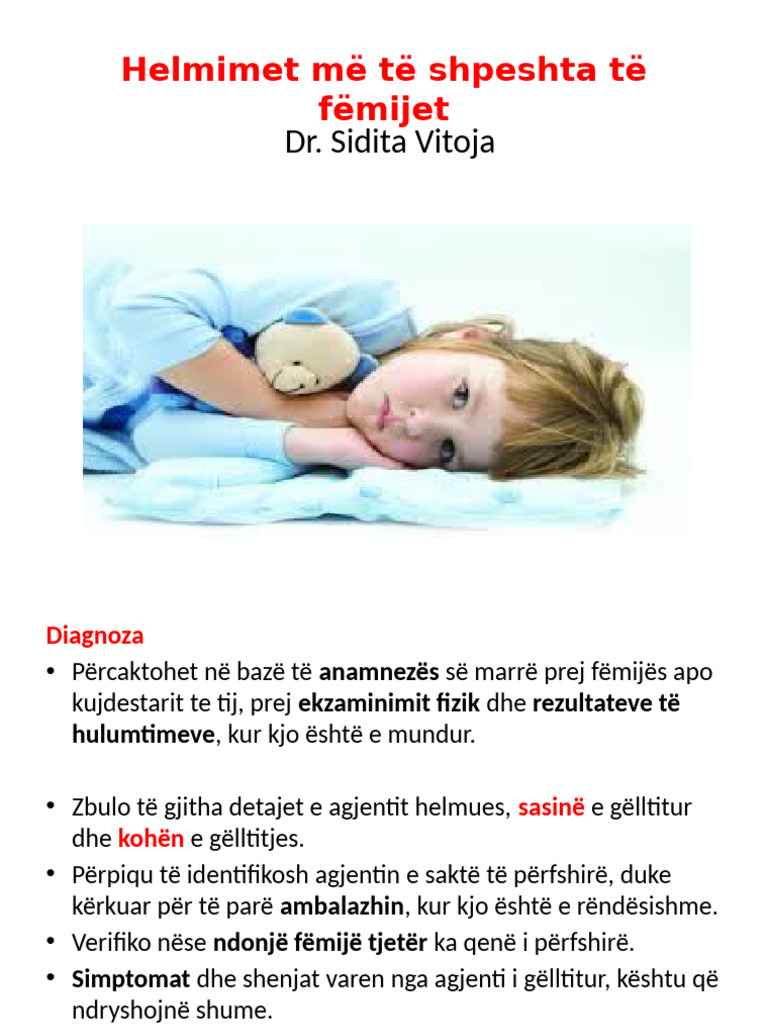 15 1 Helmimet Me Te Shpeshta Te Femijet | PDF