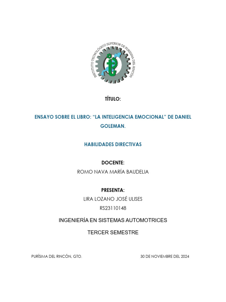 UIUIUIUIUIUI | PDF | Las emociones | Inteligencia emocional