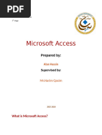 Lesson 2 A Brief History of MS Access | PDF | Microsoft Access | Computing