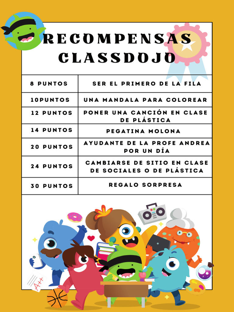 Recompensas ClassDojo (1) | PDF