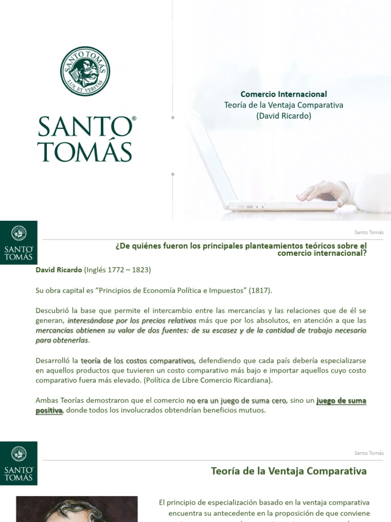 03 Teoría De La Ventaja Comparativa Pdf Ventaja Comparativa El 5111