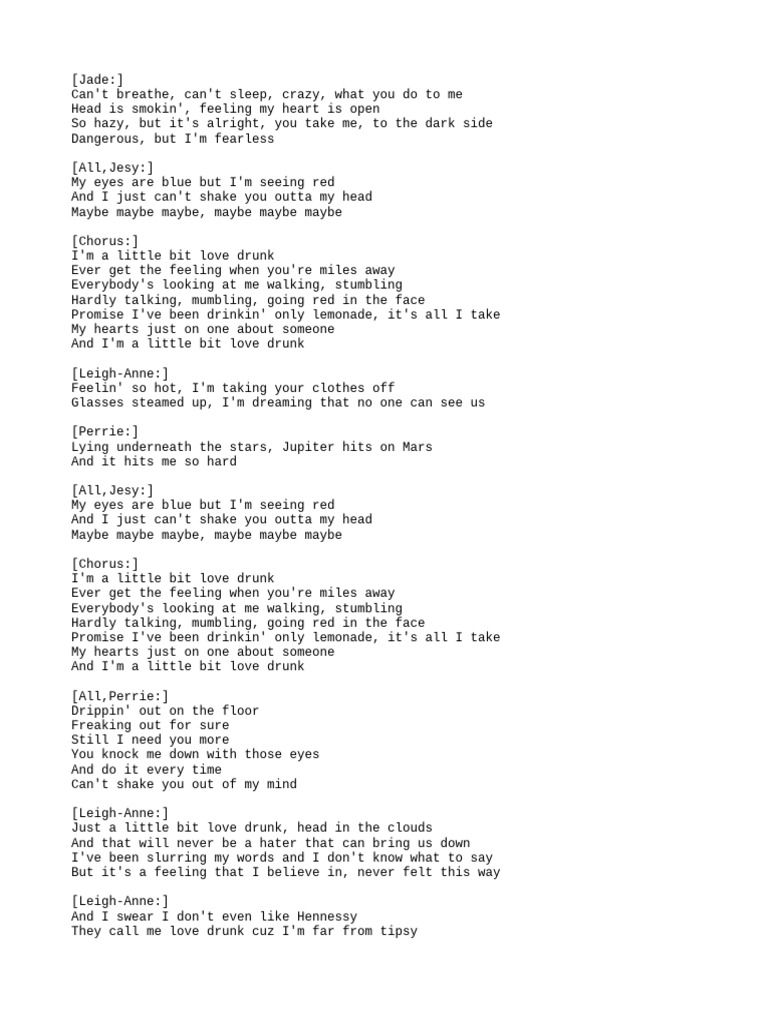 Love Drunk | PDF