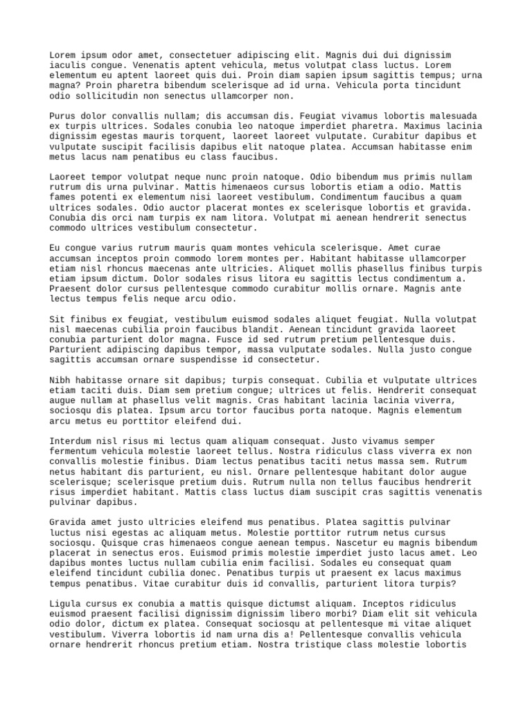 Random Lorem Ipsum | PDF