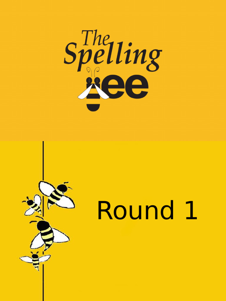 Spelling bee | PDF