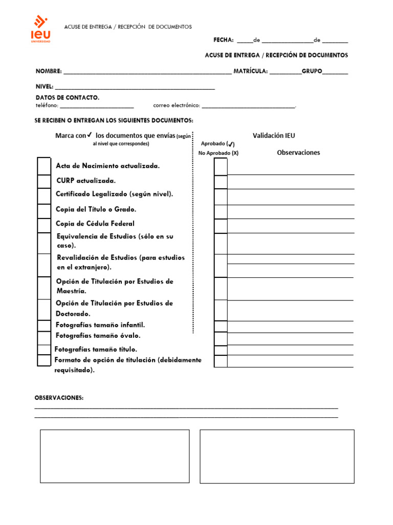 4 Acuse de Entrega - Recepción Doctos | PDF