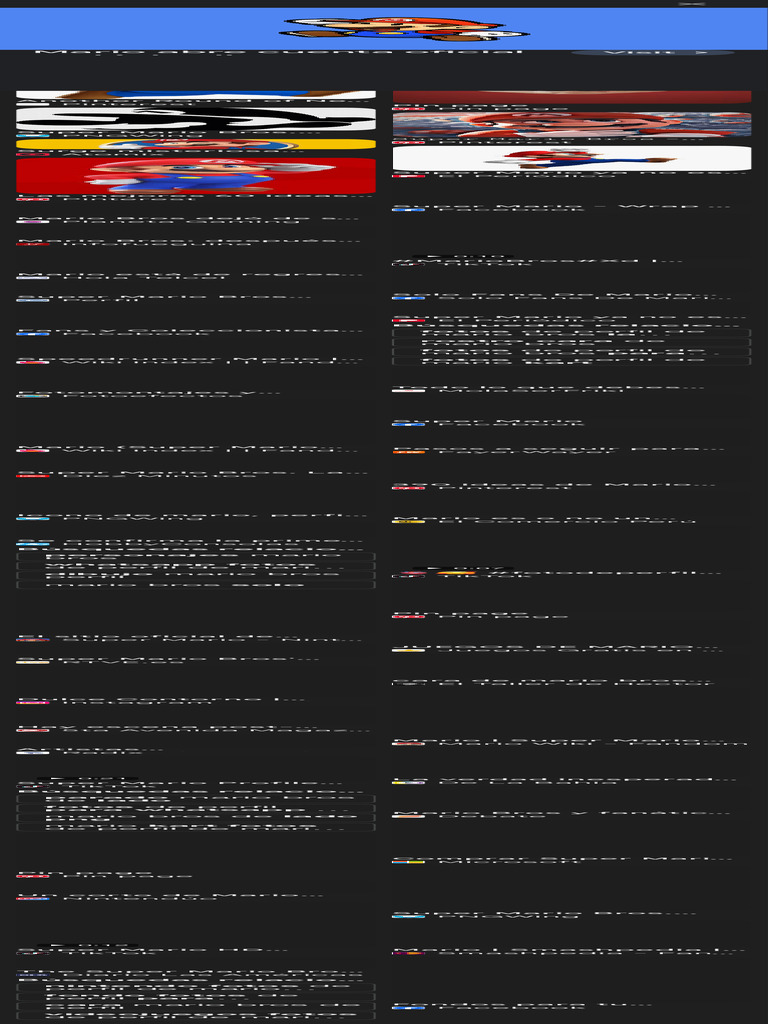Perfil y novedades de Mario Bros | PDF | Mario | Nintendo