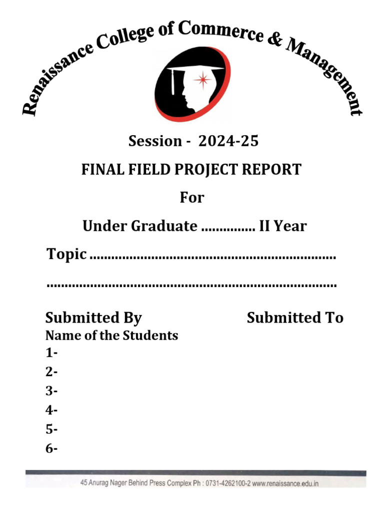 Field Project Front Pages II Year | PDF