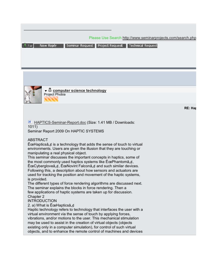 Hap Report | PDF | Virtual Reality | Simulation