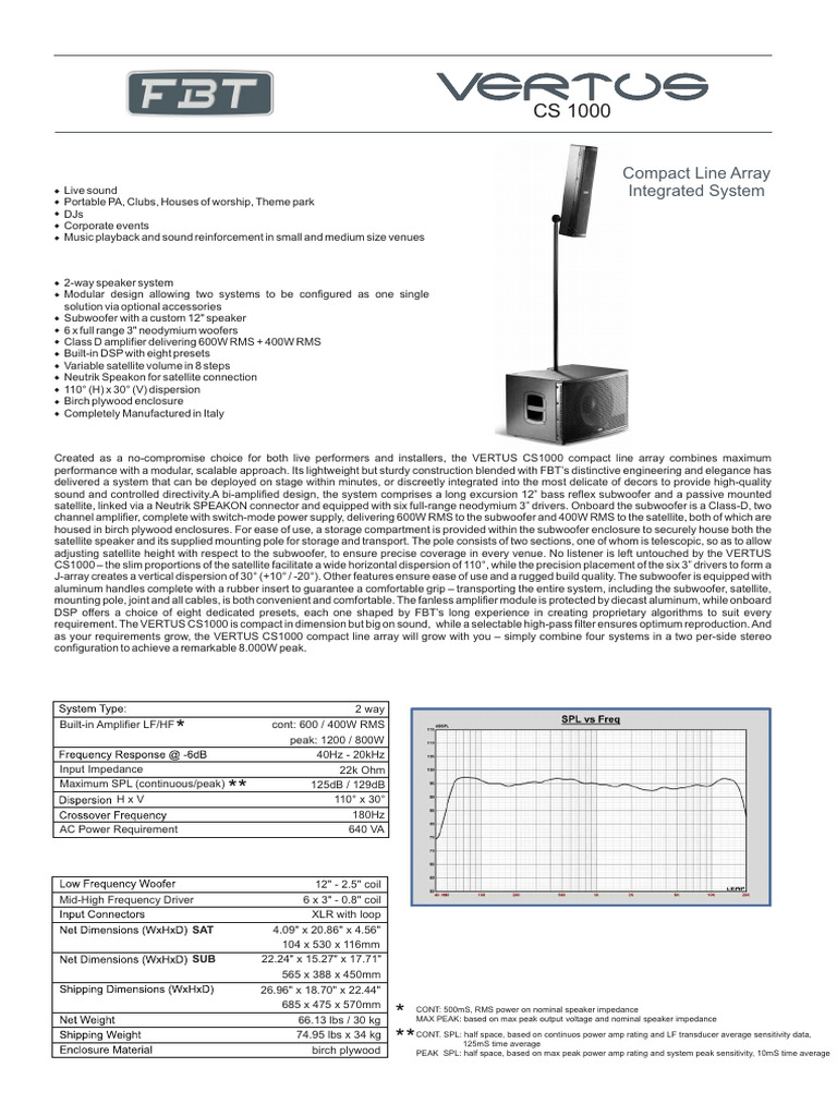 FBT Asset Datalean-Products-Vertus-Vertus Cs 1000-Attachments-Datasheet Vertus Cs1000 | PDF ...