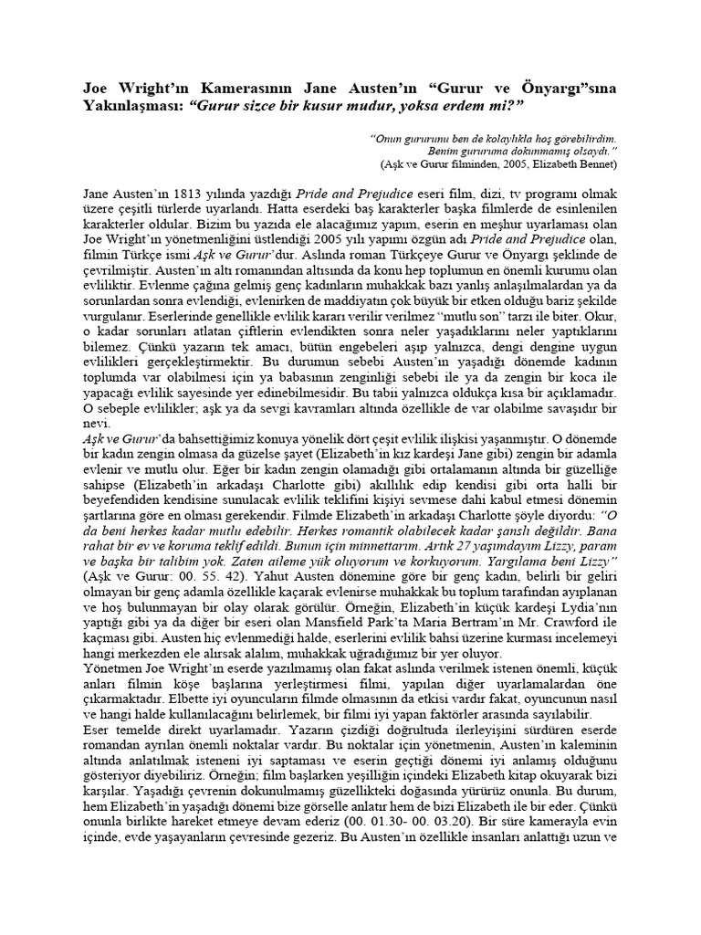 Wright - Austen - Berdücesi Dergi | PDF