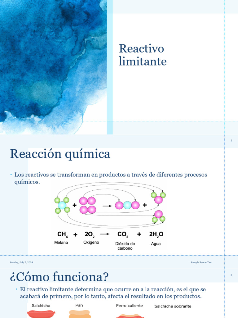 Reactivo limitante | PDF