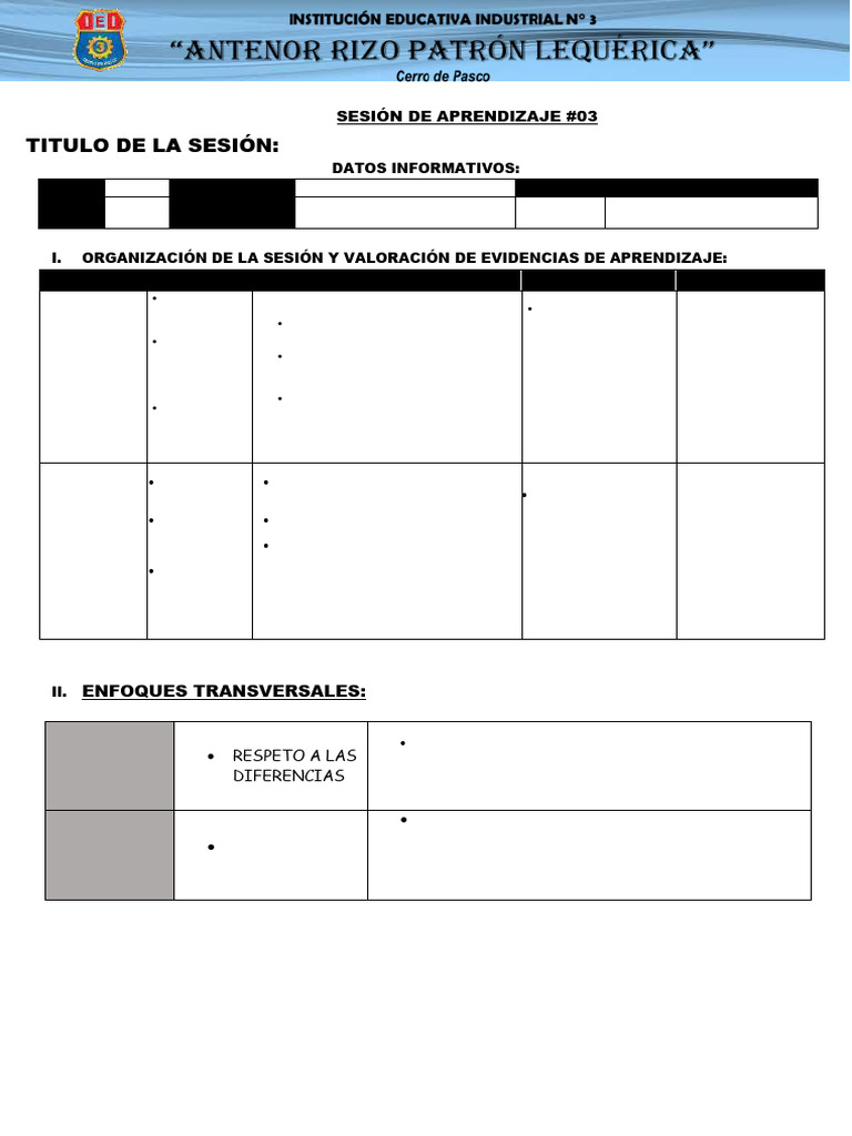 Lesson - Plan - 06-Unidad - 3 - Segundo Grado | PDF | Aprendizaje ...