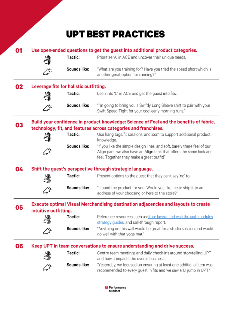 RESOURCE - UPT Best Practices - v2.0 | PDF
