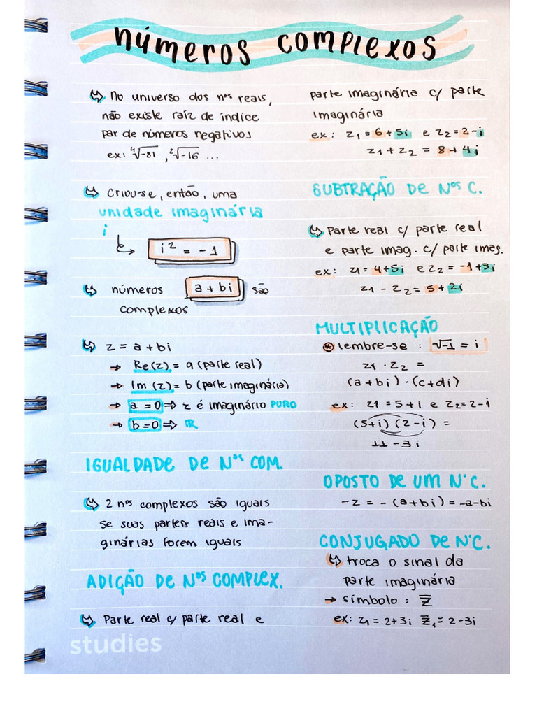 Conjunto Dos Números Complexos | PDF