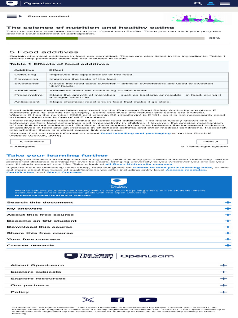 The Science of Nutrition and Healthy Eating Week 4 5 OpenLearn - Open ...