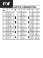 2025 General Time Table Updated | PDF