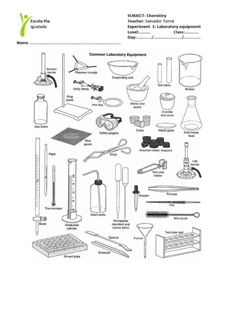 Essential Laboratory Equipment List | PDF