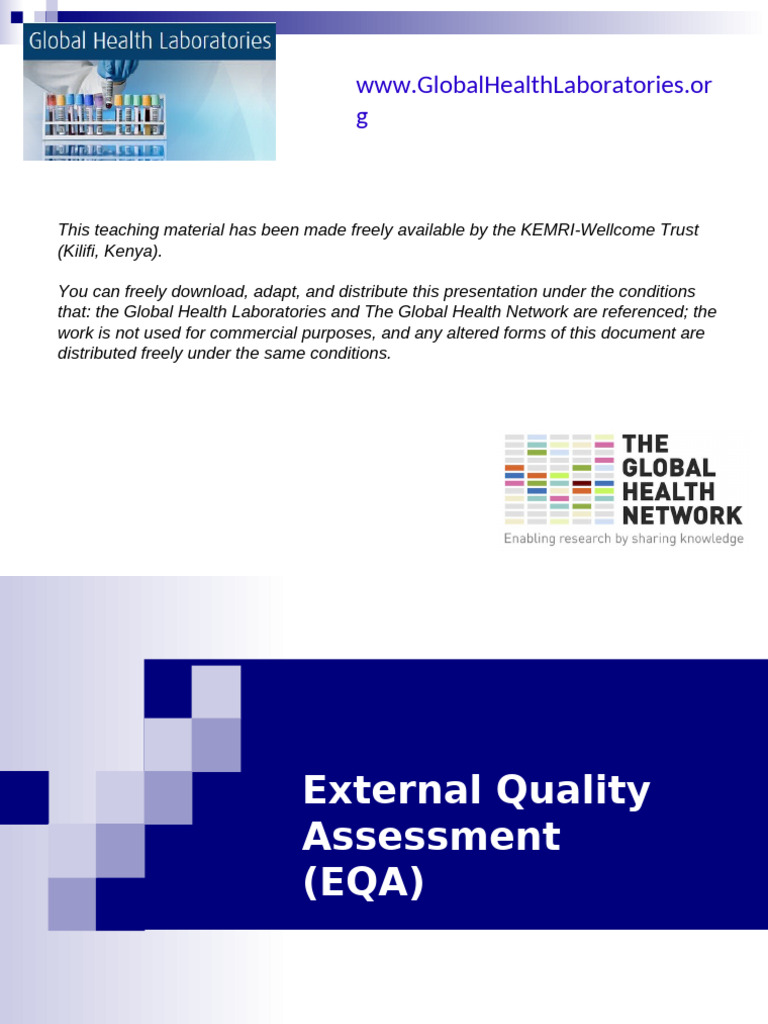Module 11 GCLP EXTERNAL QUALITY ASSESSMENT | PDF | Laboratories