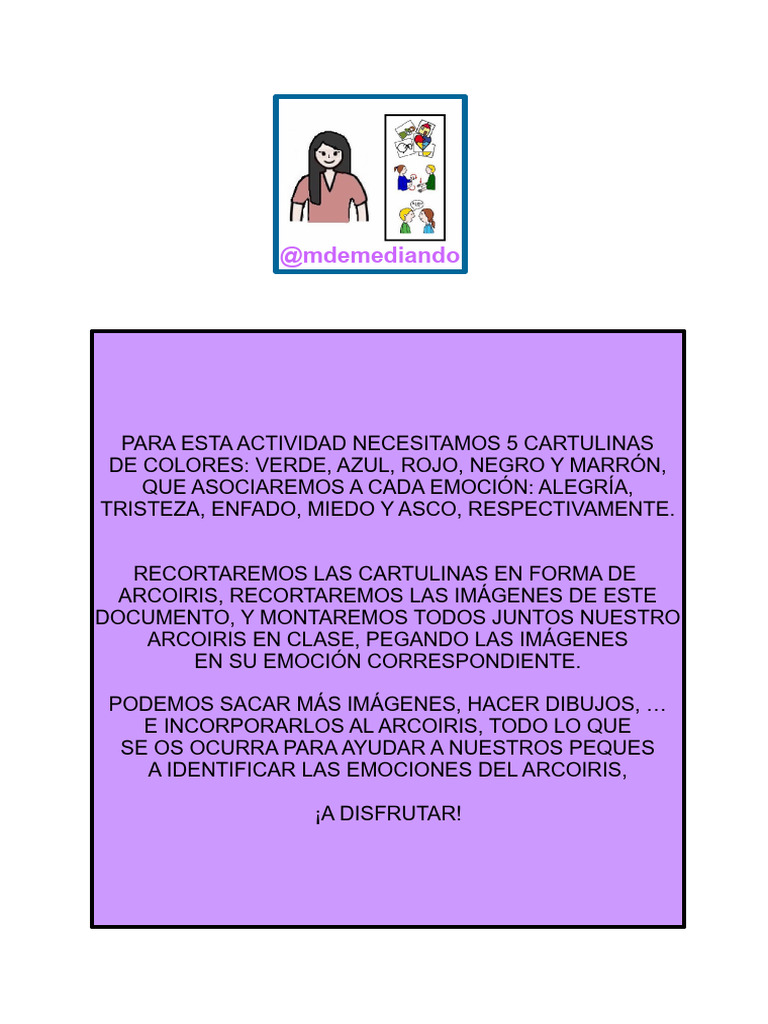 arco iris de emociones | PDF