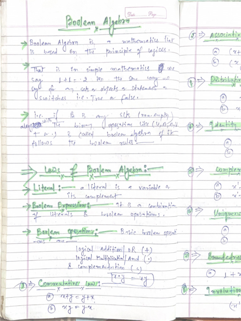 Boolean Algebra | PDF