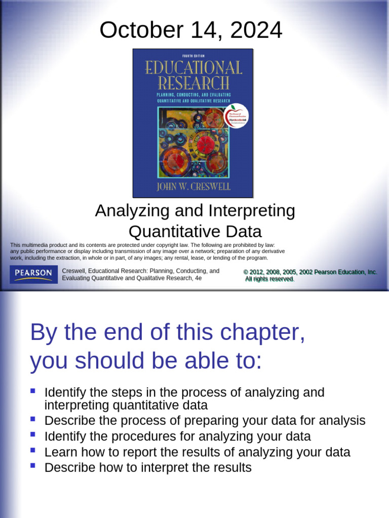 Analyzing Quantitative Data Steps | PDF | Quantitative Research | Mean