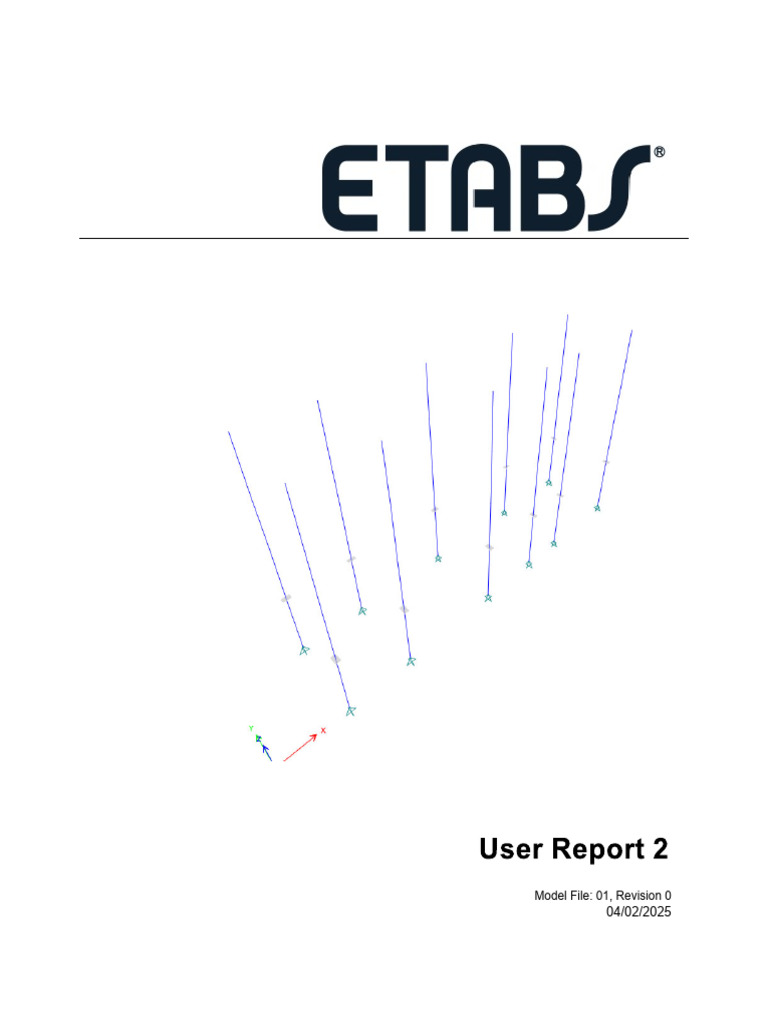 ETABS Structural Analysis Report | PDF | Beam (Structure) | Bending