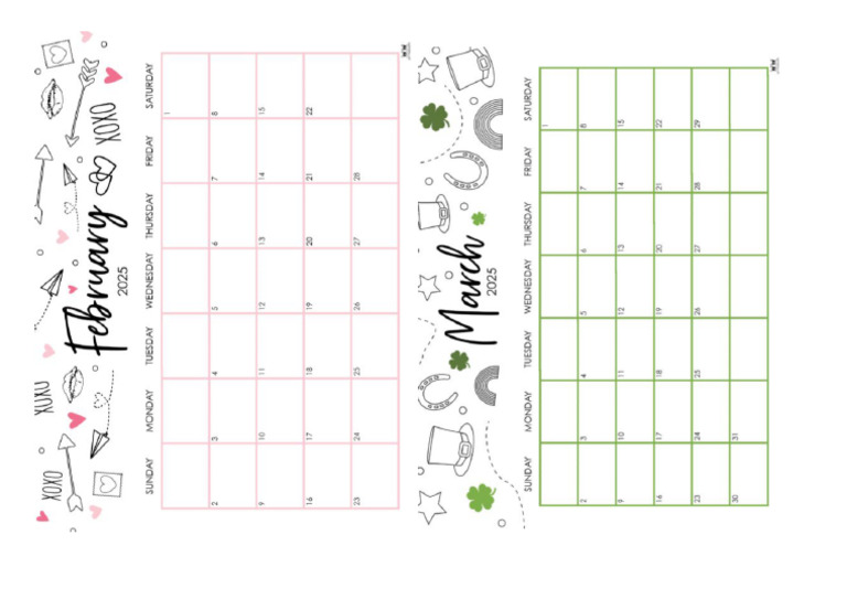 Calendar RB Feb&March | PDF